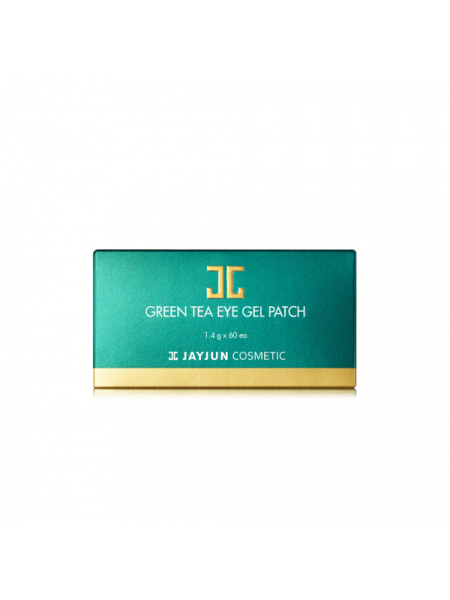 JayJun Green Tea Eye Gel Patch гидрогелевые патчи с лепестками зелёного ...